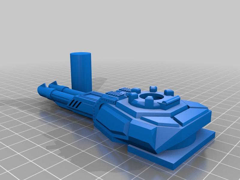 🛰 Space Army double laser canon turret・Free 3D File for ・Cults