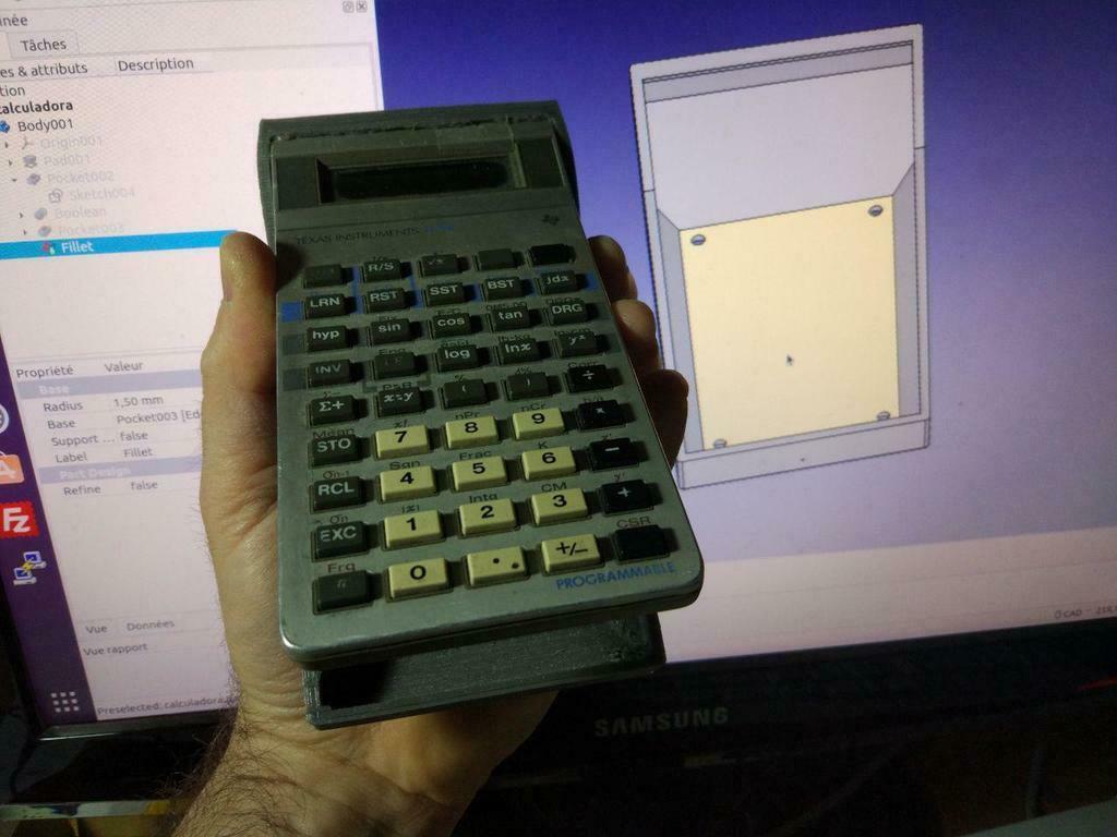 Archivo STL gratis TI-56 TEXAS INSTRUMENTS calculadora de protección ...