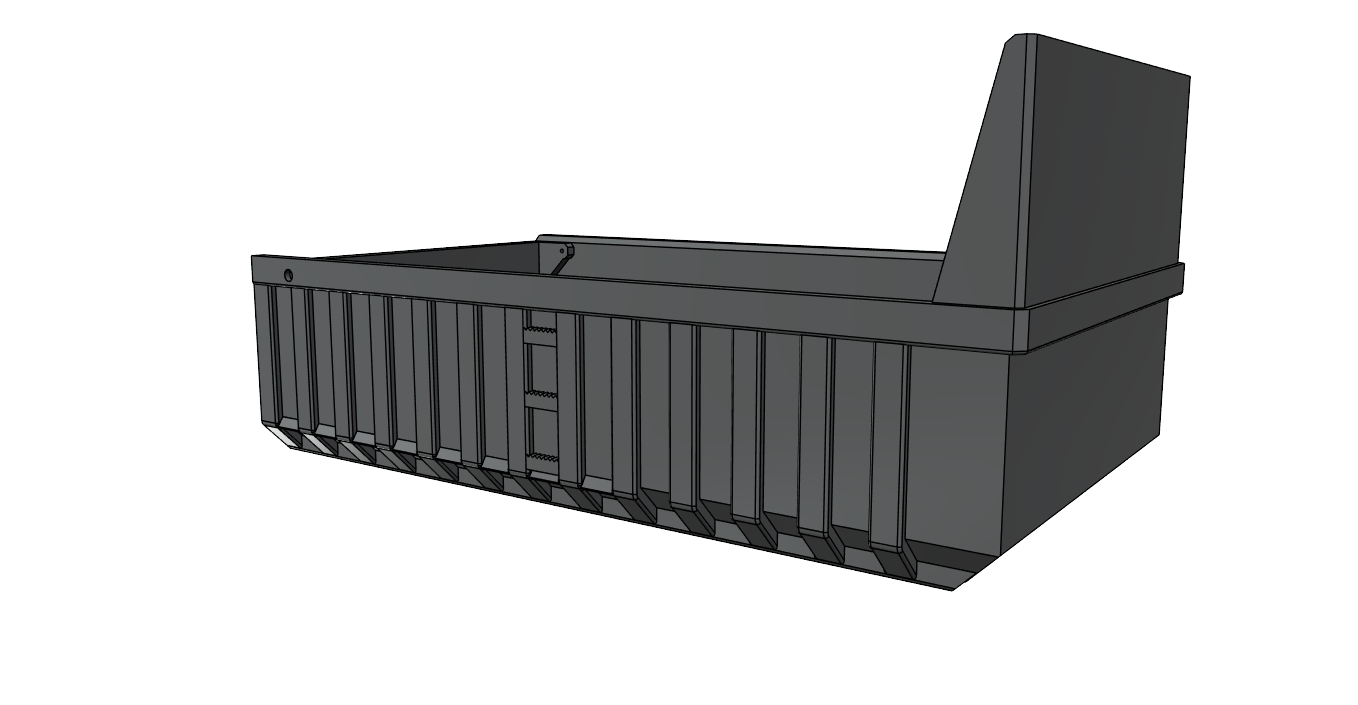 STL file 1/14 OLD Dumpcase/Tipperbox 👴 ・Template to download and 3D ...