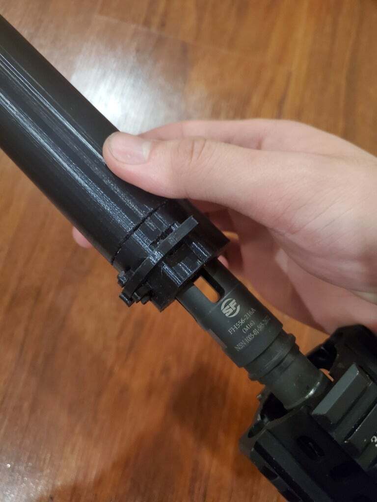 🔫 Airsoft Surefire FA556SA QD Suppressor (fits Lighter BT)・Free STL ...