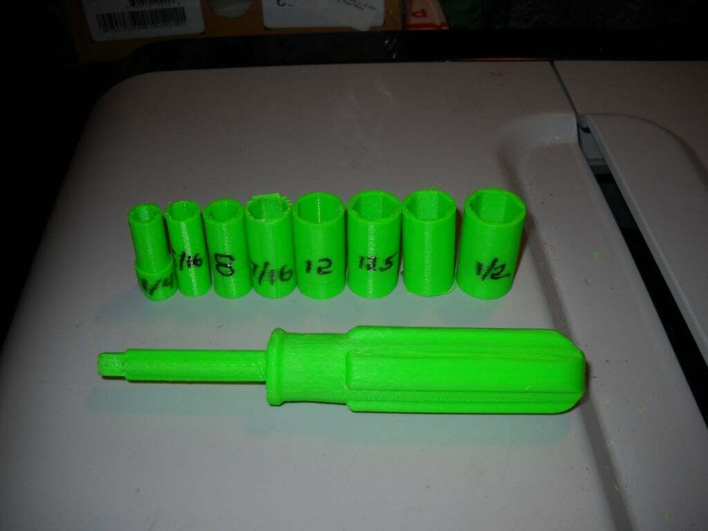 Free STL file deep socket set for mounting electronics and most used ...