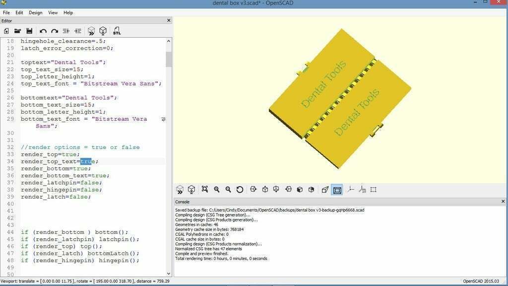 📦 repaired scad coustomisable buckle box v3 repaired with dental tools ...