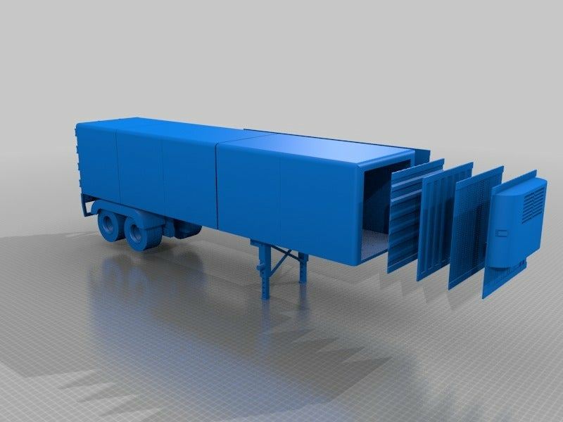 🚐 1/14 scale Semi Trailer・Free STL File for ・Cults