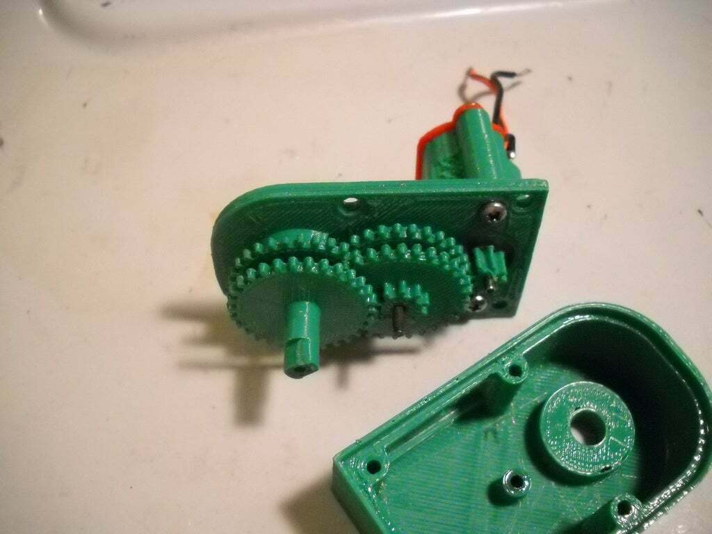 🤏 small gear box v2 4 stage high reduction・Free STL File for ・Cults