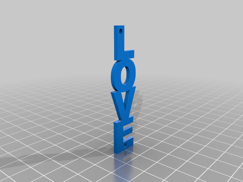 Free 3D file Vertical love text earring ️‍🔥・3D printer design to ...