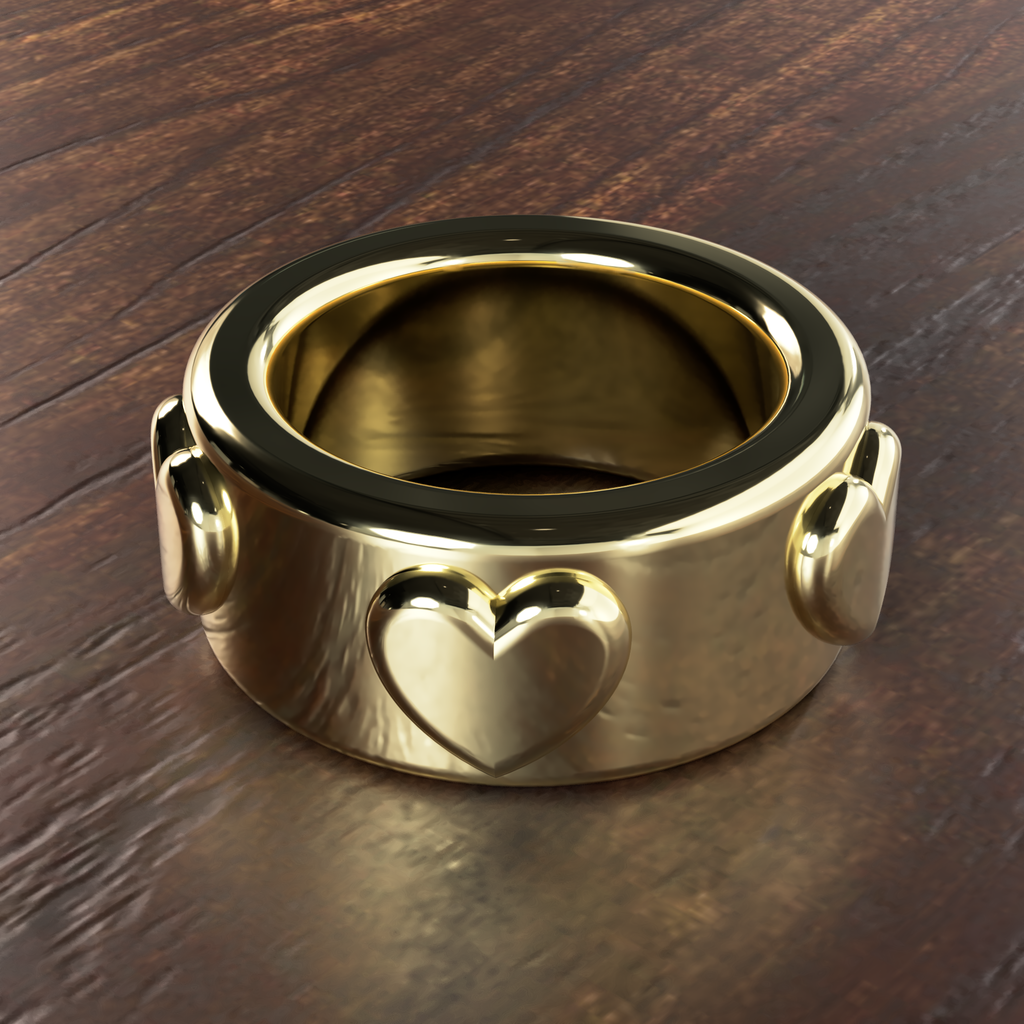 ️‍🔥 Love Heart rings・Free 3D File for ・Cults