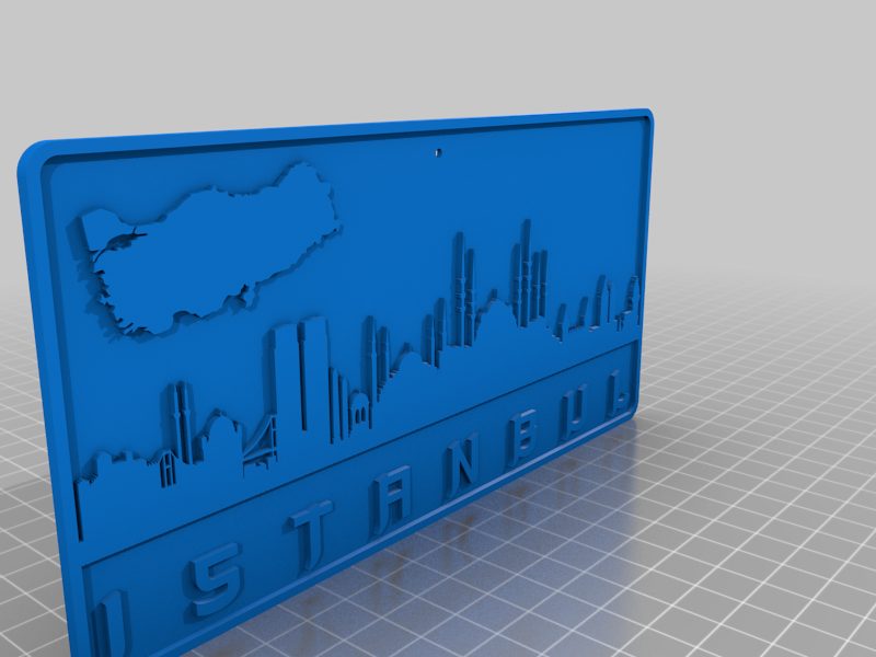 Free 3D file Wall Plate Skyline - Istanbul 🎨・3D printing template to ...