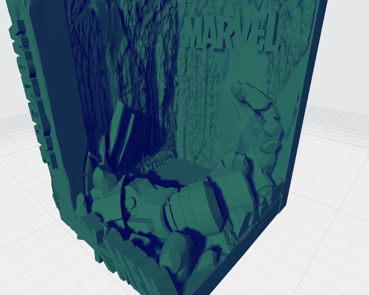 📦 BOX DIORAMA MARVEL WOLVERINE・Free STL File for ・Cults