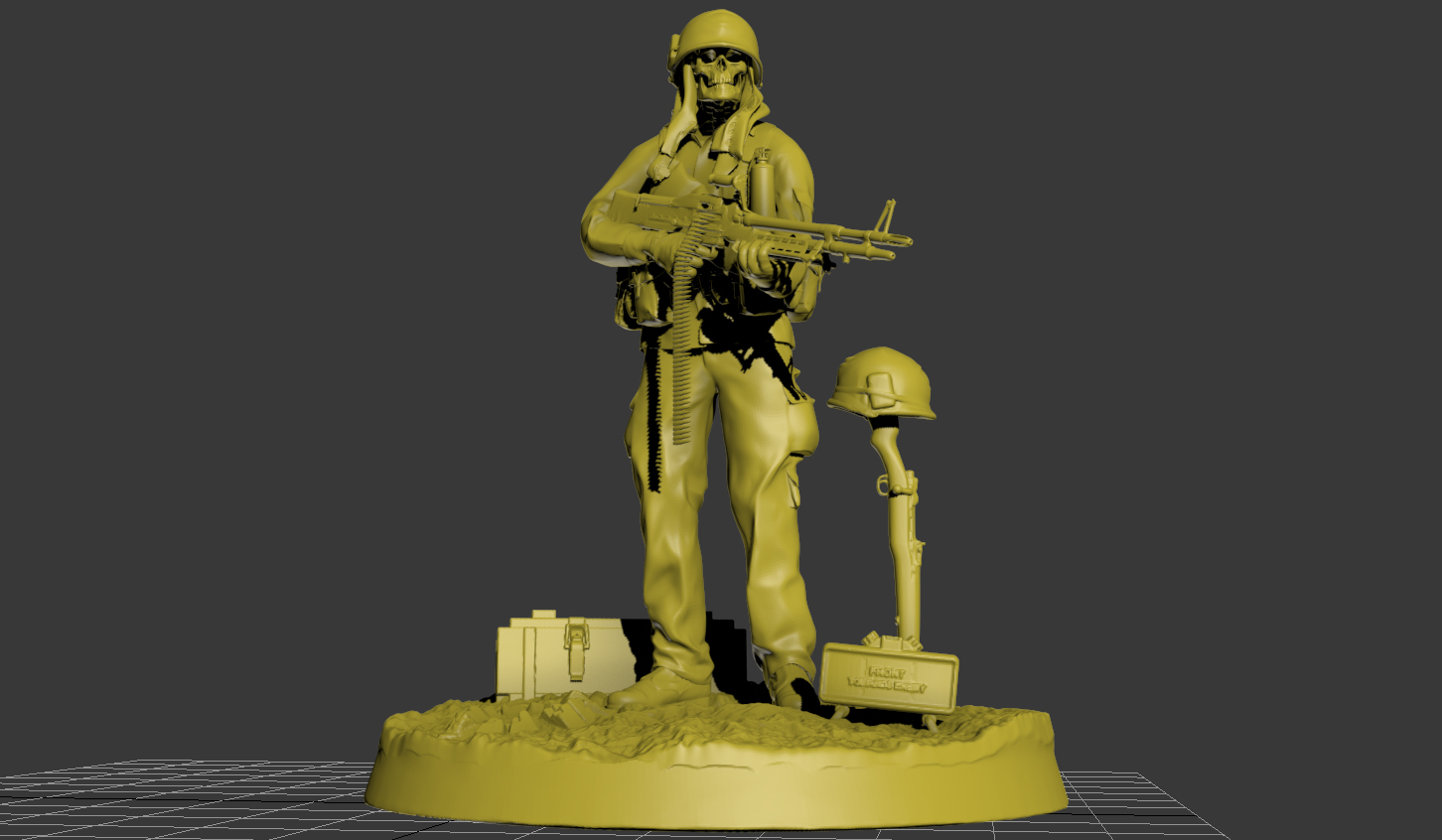 🇻🇳 Undead Vietnam US soldier・ STL File for ・Cults