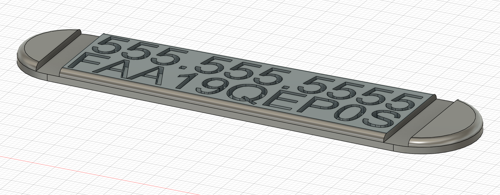 Free STL file Under arm FAA ID plates 💪 ・3D printer design to download ...