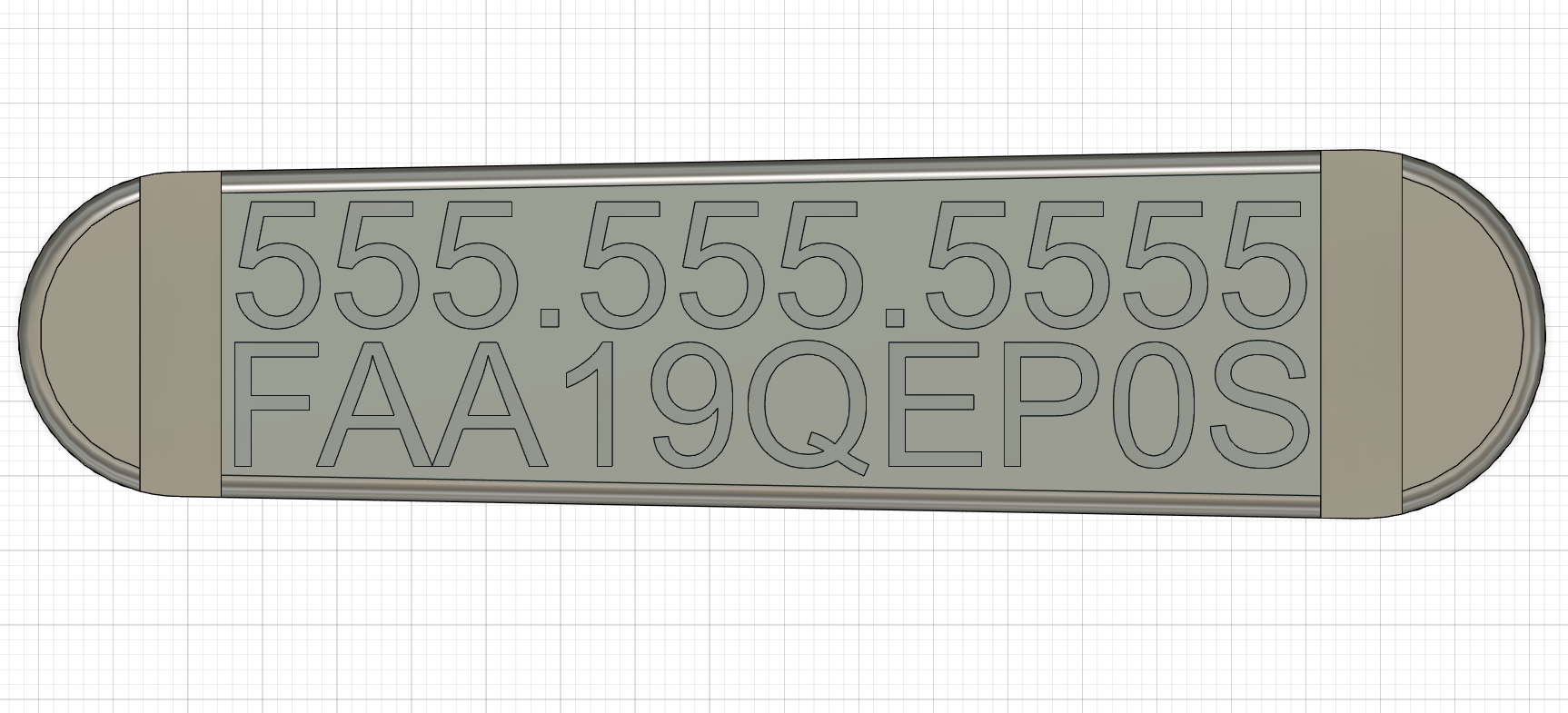 Free STL file Under arm FAA ID plates 💪 ・3D printer design to download ...