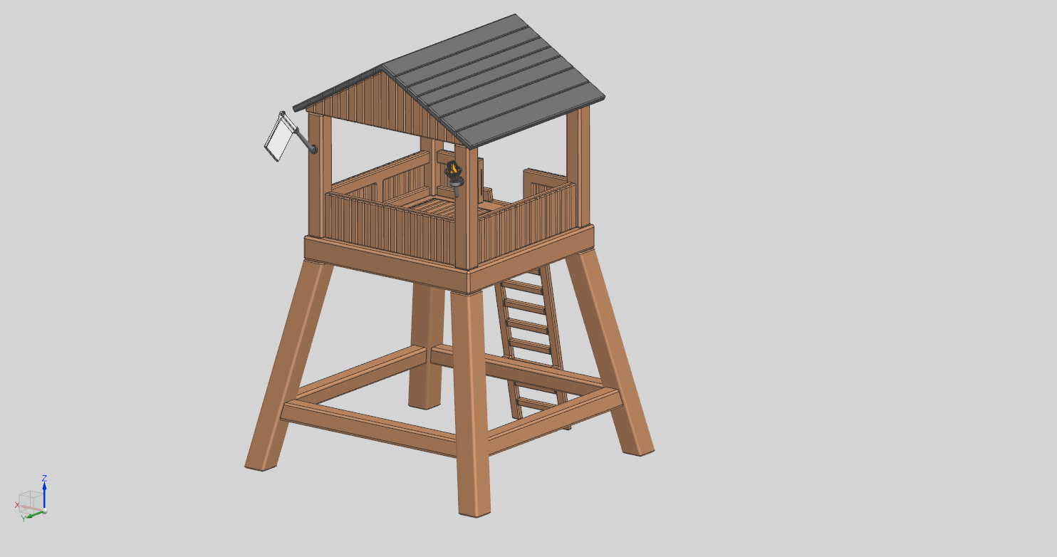 🏹 PLA-Mobil Scout Tower・ STL File for ・Cults