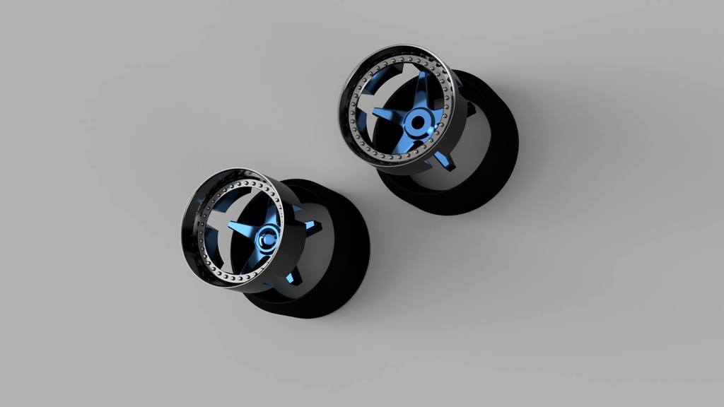 ⭐ Sturmkind DR!FT - Rims Star - Rims 2-piece・Free 3D File for ・Cults