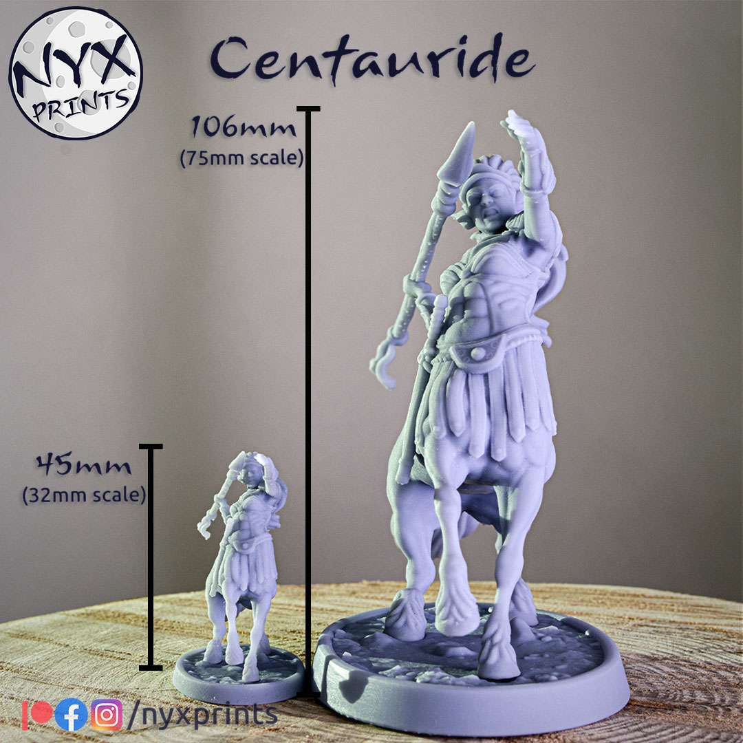 ♀️ Centauride warrior (female centaur)・ 3D File for ・Cults