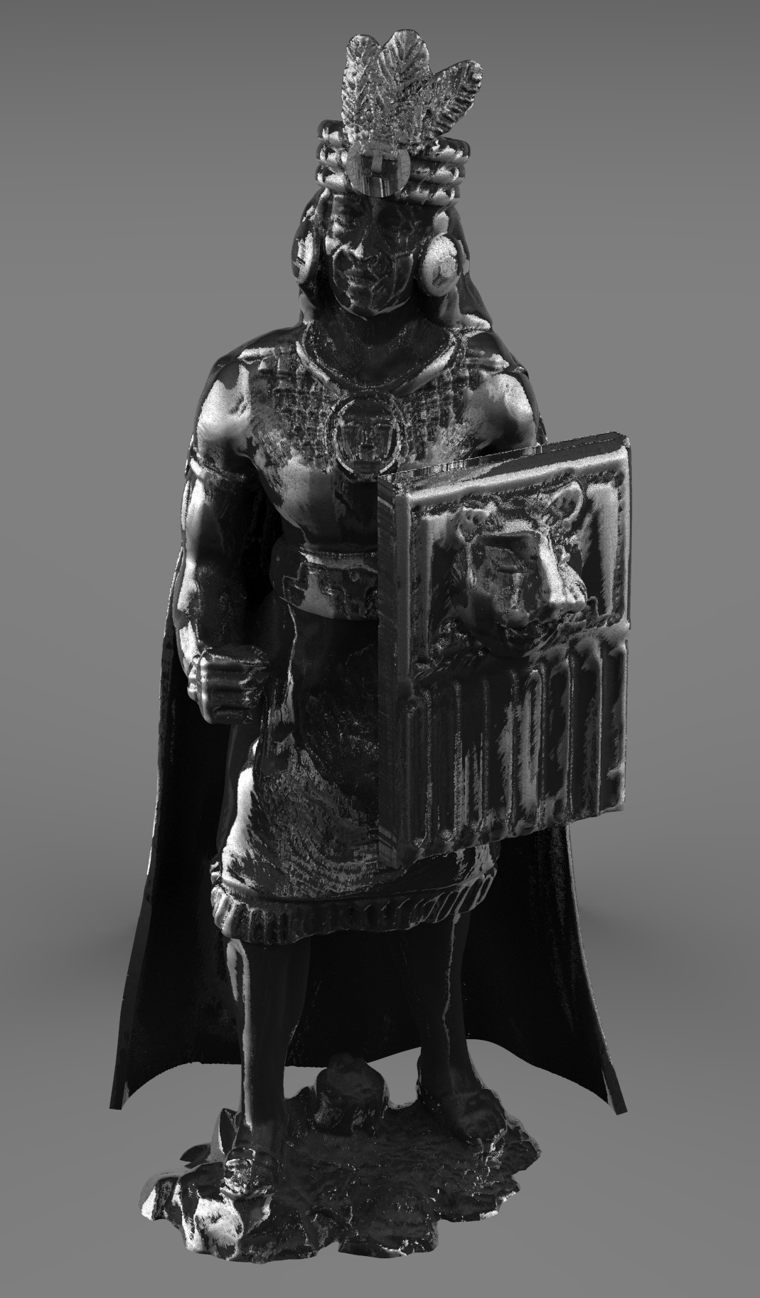STL file Inca with shield 🛡️ ・3D print model to download・Cults