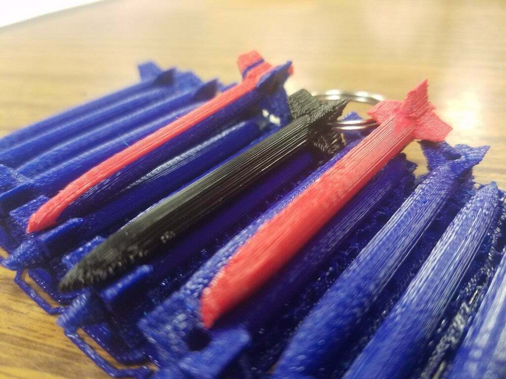 Free STL file Keychain Rocket 🗝️ ・3D print model to download・Cults