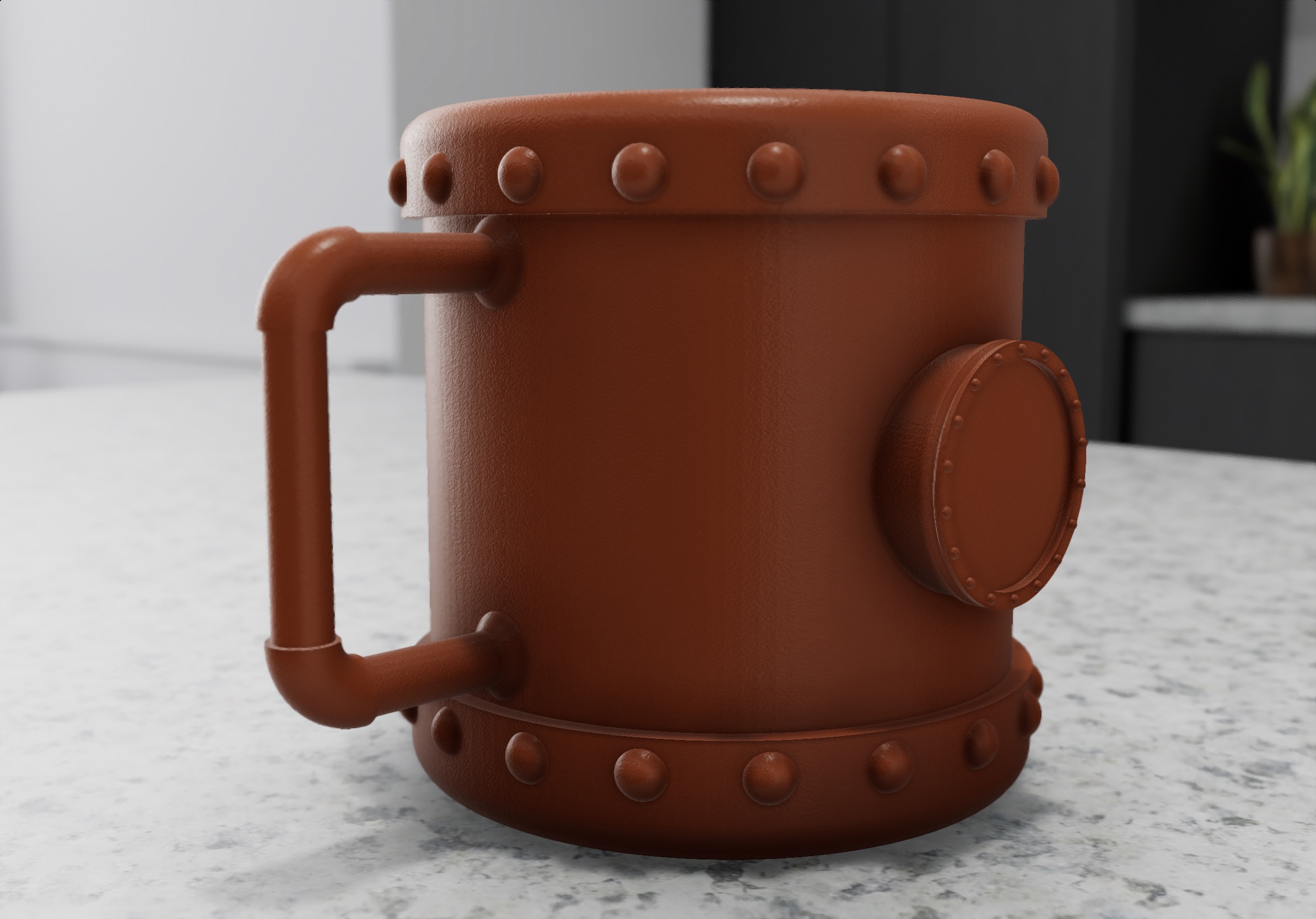 ☕ Steampunk Tankard・Free 3D File for ・Cults