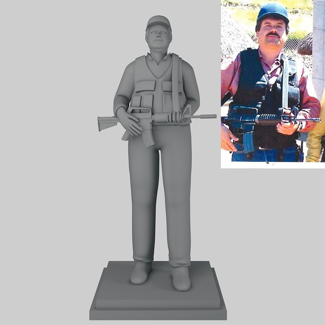 Archivo STL El Chapo Guzmán 👽 ・Diseño imprimible en 3D para descargar・Cults