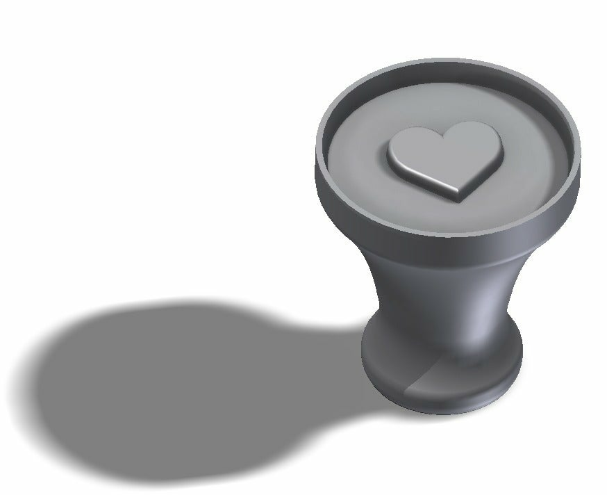 Free STL file Heart Cookie Cutter Stamp 💜 ・Template to download and 3D ...