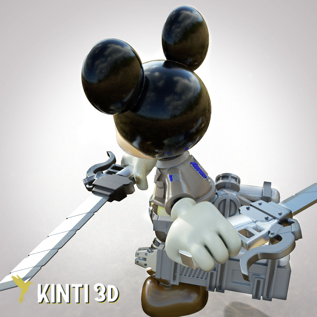 Archivo STL AOT Mickey 💭 ・Objeto imprimible en 3D para descargar・Cults