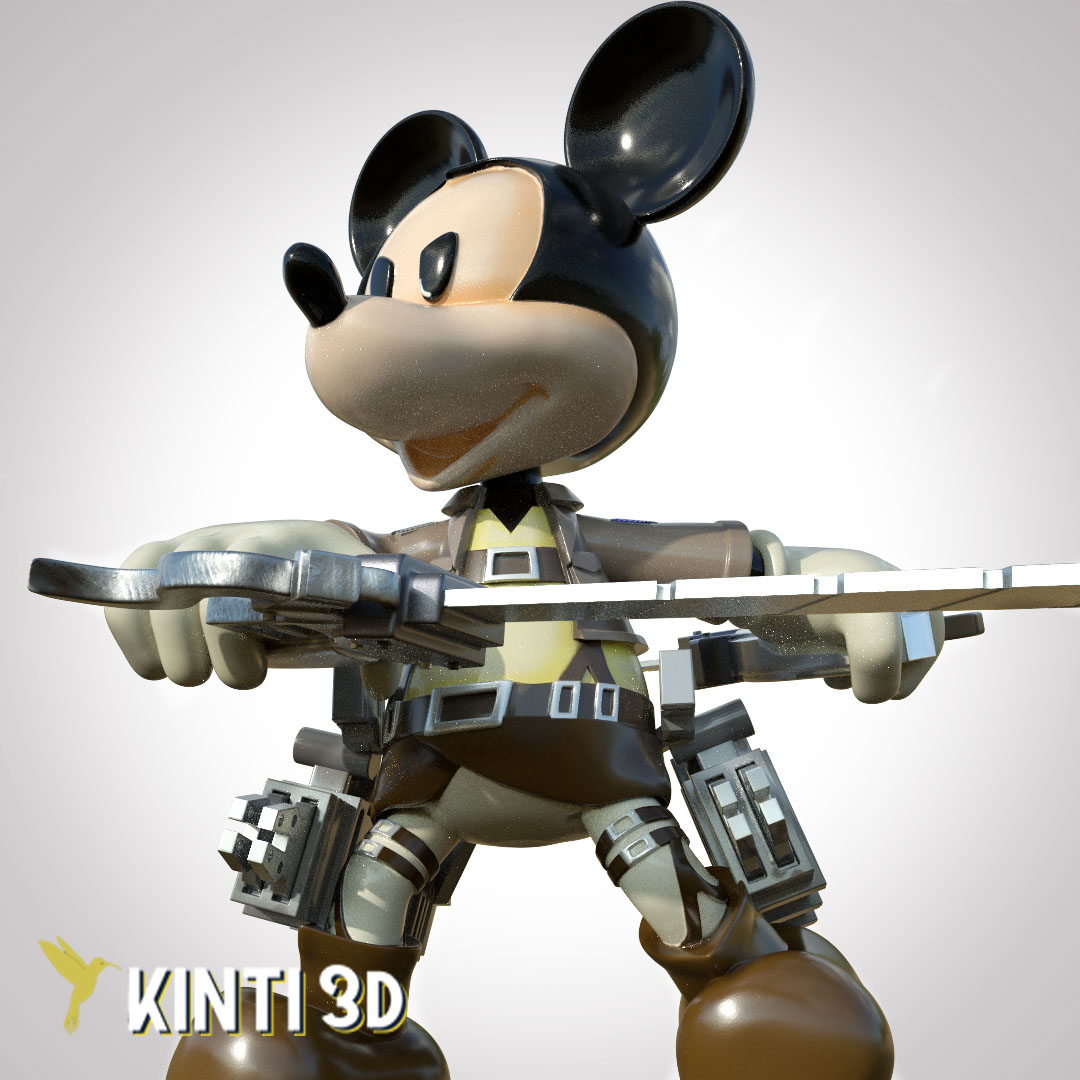 Archivo STL AOT Mickey 💭 ・Objeto imprimible en 3D para descargar・Cults