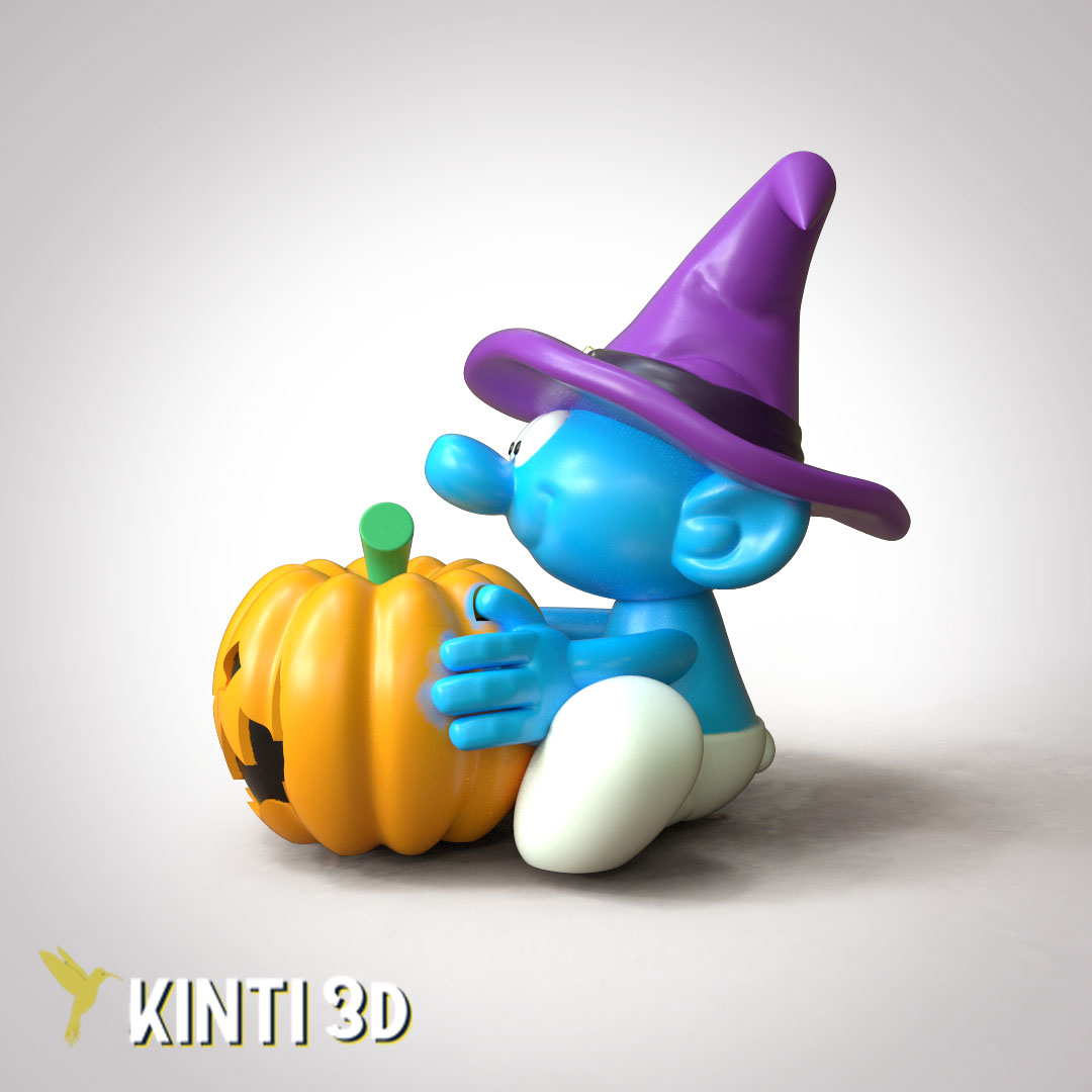 STL file Halloween Smurf 🎃 ・3D printing template to download・Cults