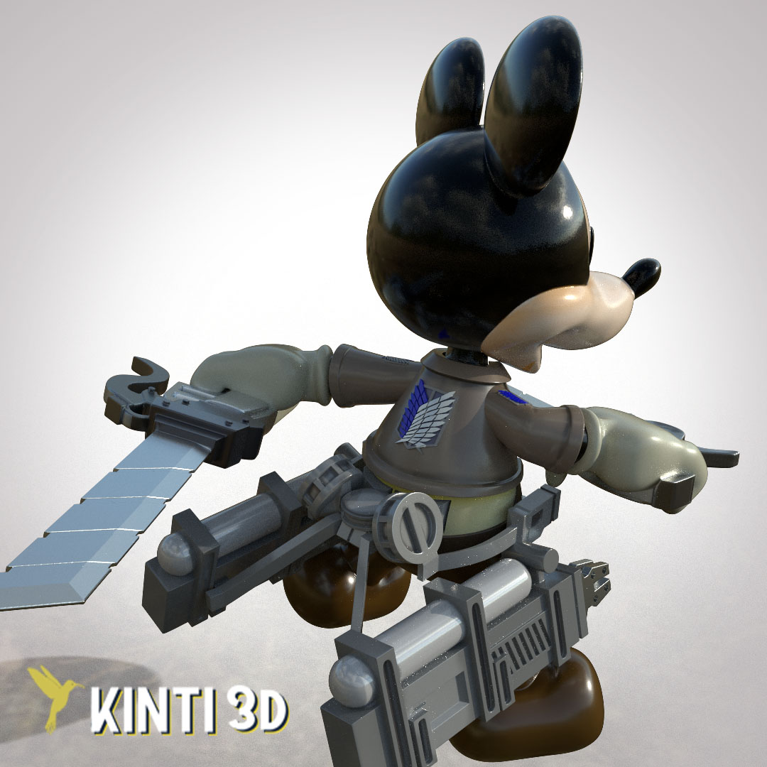 Archivo STL AOT Mickey 💭 ・Objeto imprimible en 3D para descargar・Cults
