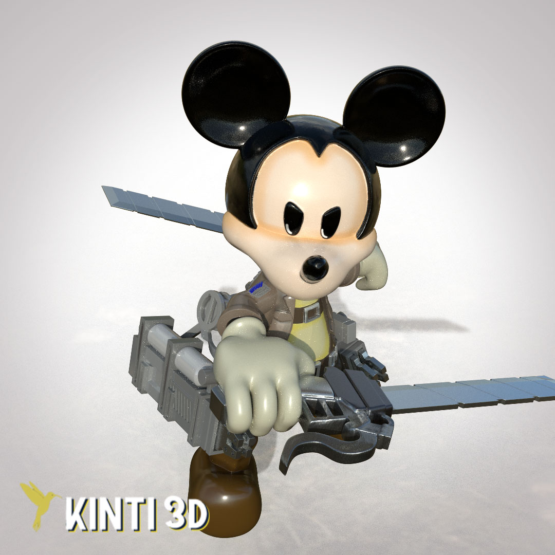 Archivo STL AOT Mickey 💭 ・Objeto imprimible en 3D para descargar・Cults