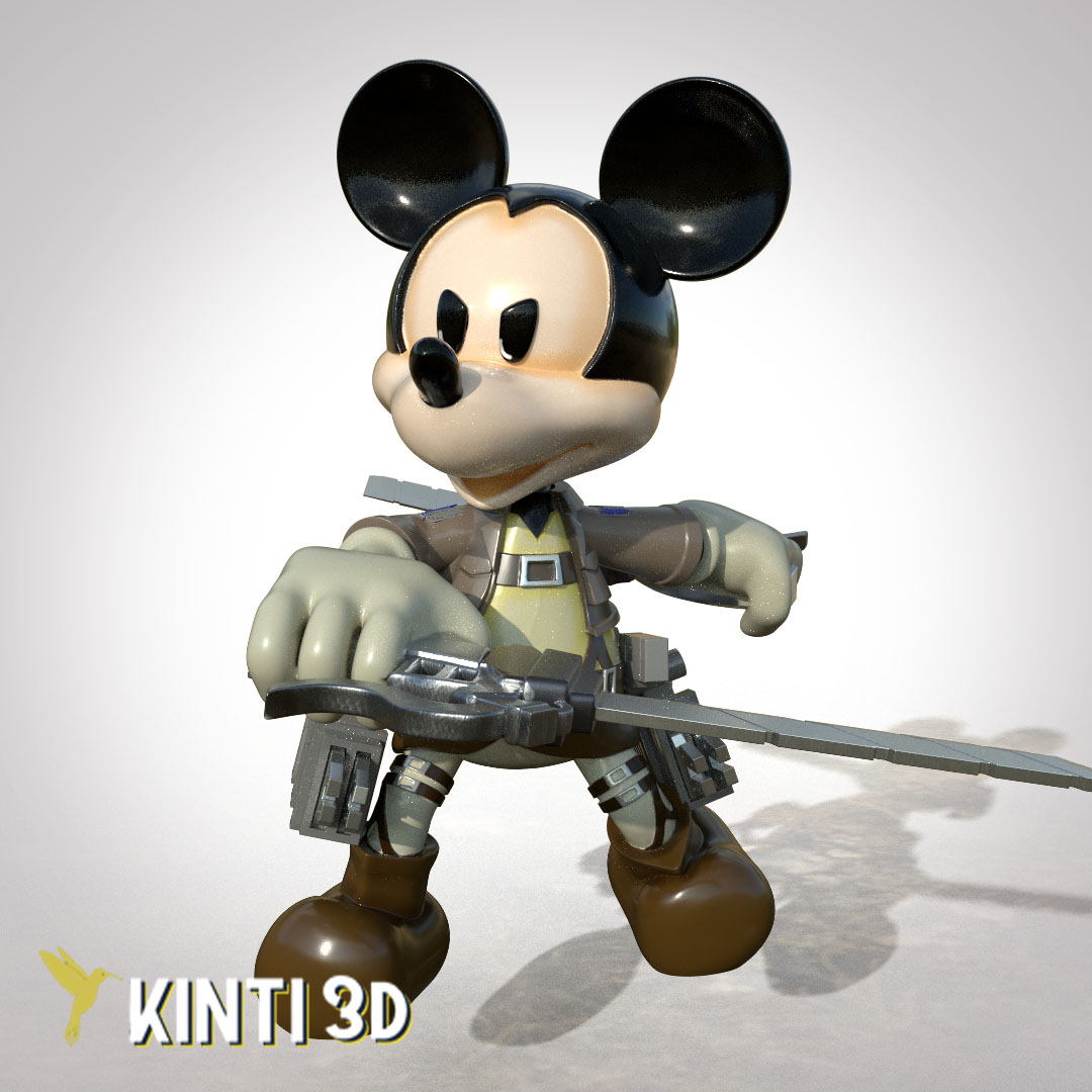 Archivo STL AOT Mickey 💭 ・Objeto imprimible en 3D para descargar・Cults