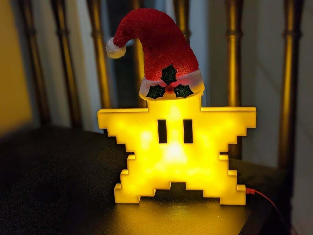STL-Datei Mario Star Lamp/Tree Topper kostenlos ⭐ ・3D-druckbare Vorlage ...