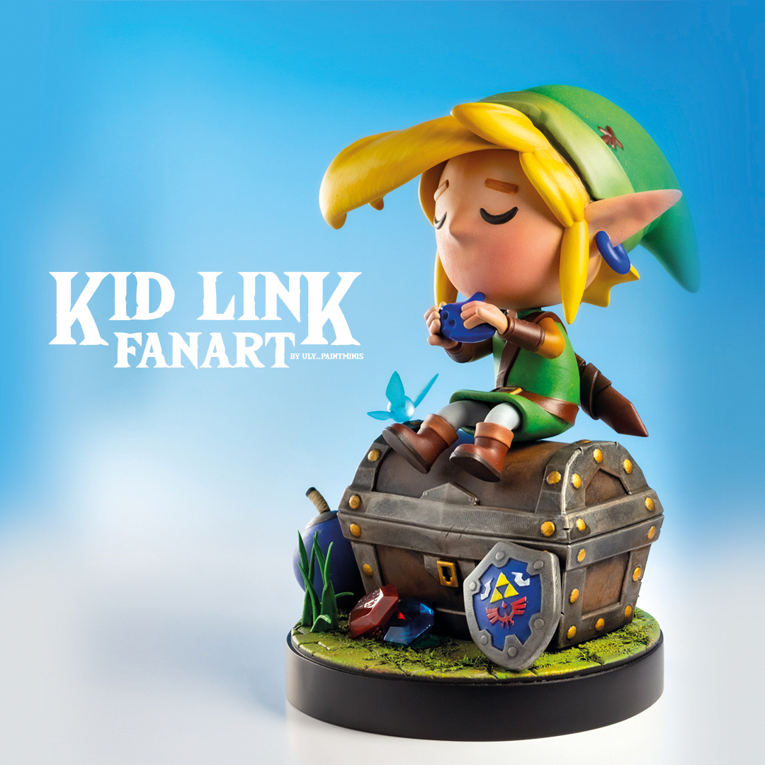 🔗 KID LINK - FIGHT POSE - FANART - ZELDA・Free STL File for ・Cults