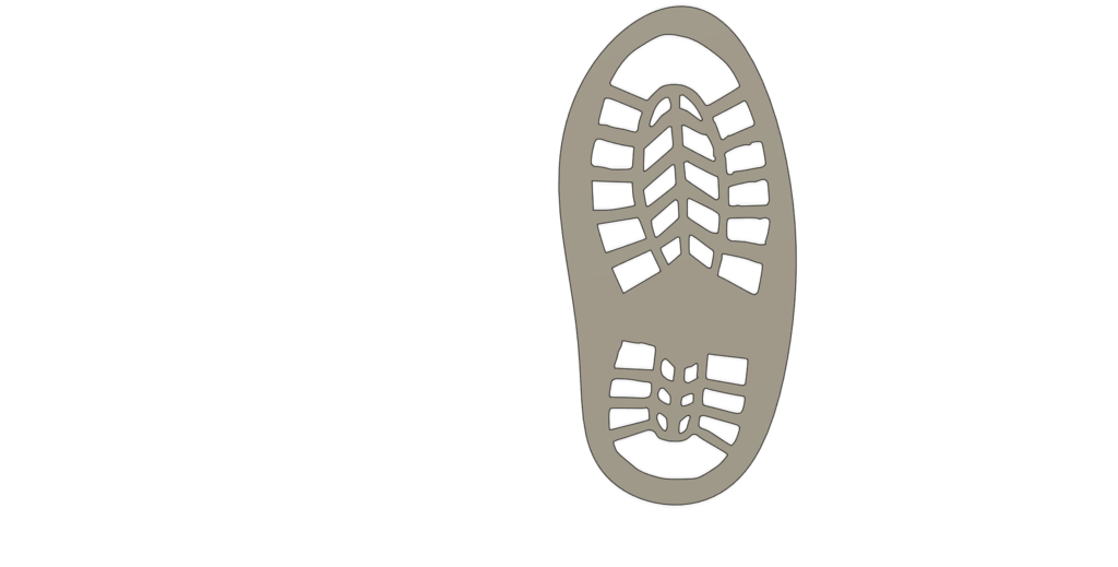 👢 Boot Print Stencil - FREE・Free STL File for ・Cults