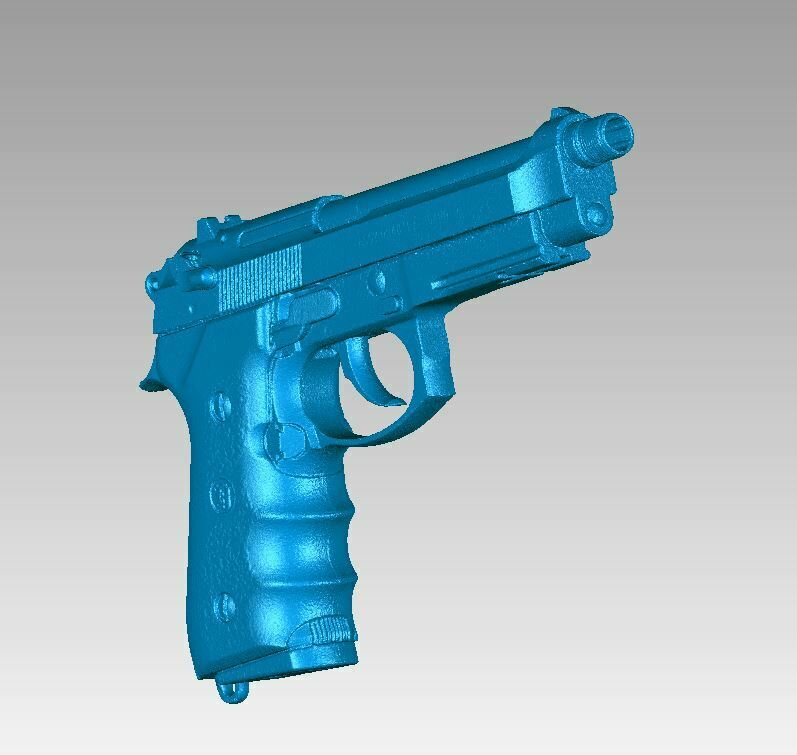 🩻 Real Beretta M9 Replica 3D Scan・ STL File for ・Cults
