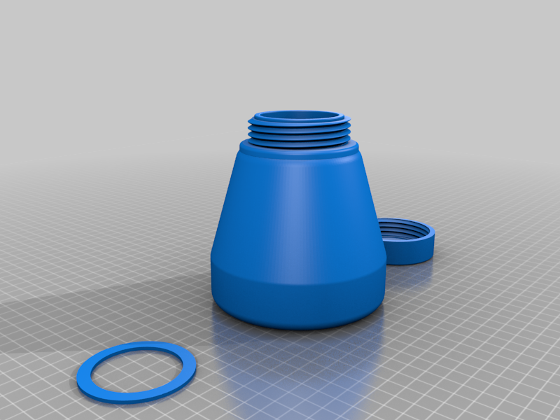 🍾 Powder coating bottle・Free 3D File for ・Cults