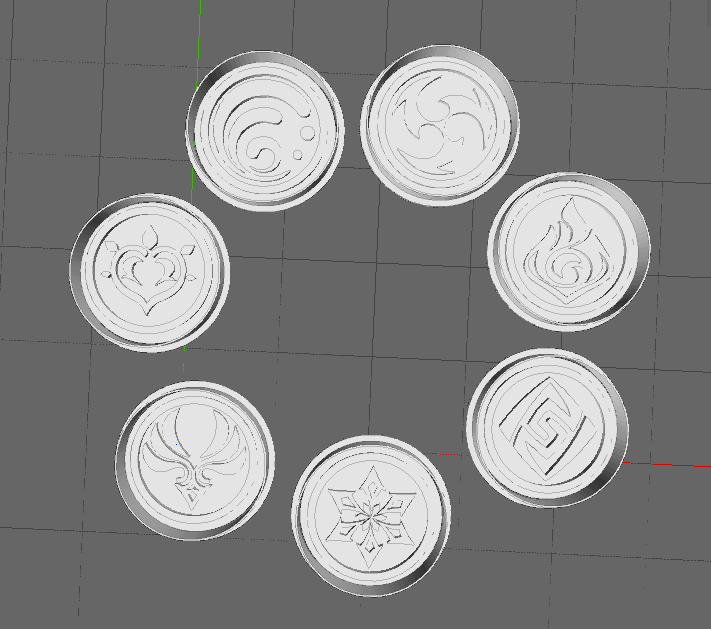 STL file Genshin Impact Element Cookie Cutter Set 🍪 ・3D printing idea ...