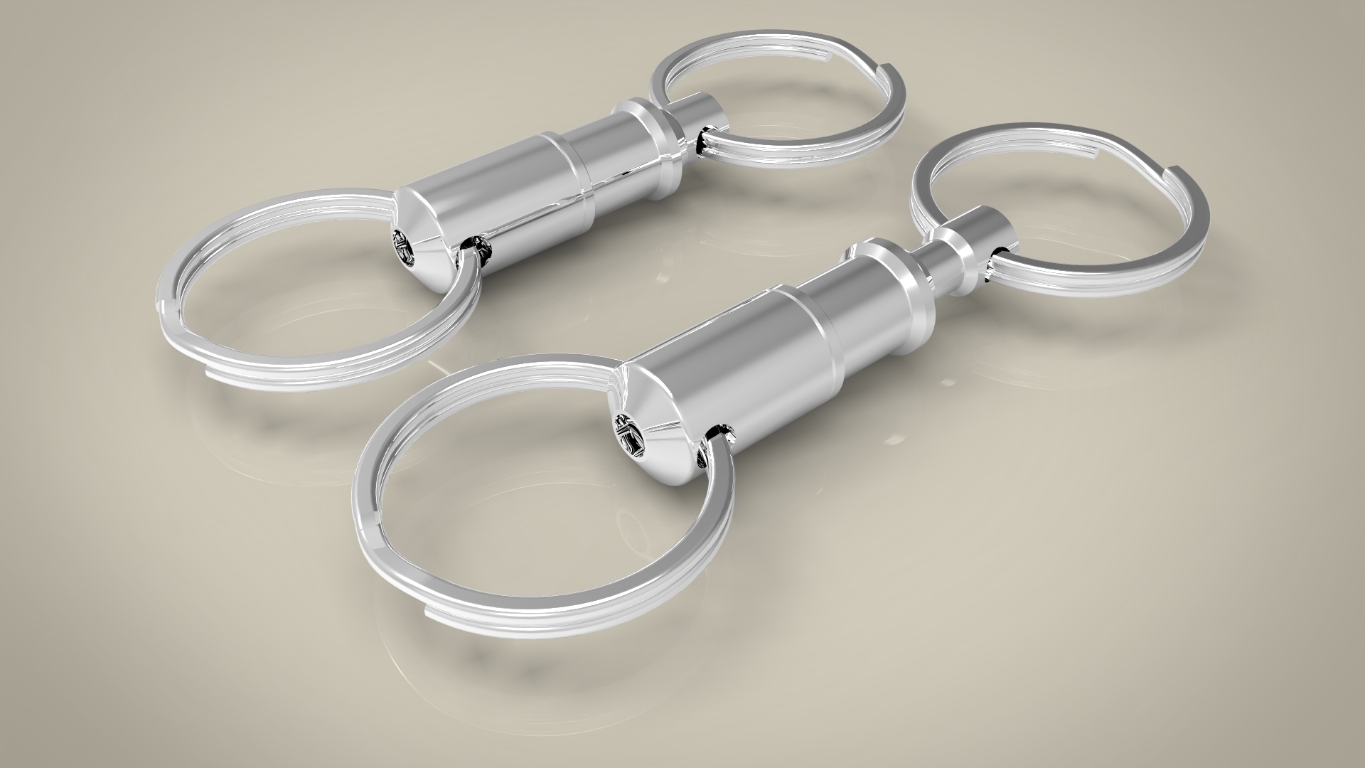 Free 3D file Key Holder (With Two Key Rings) 🔑 ・3D print design to ...