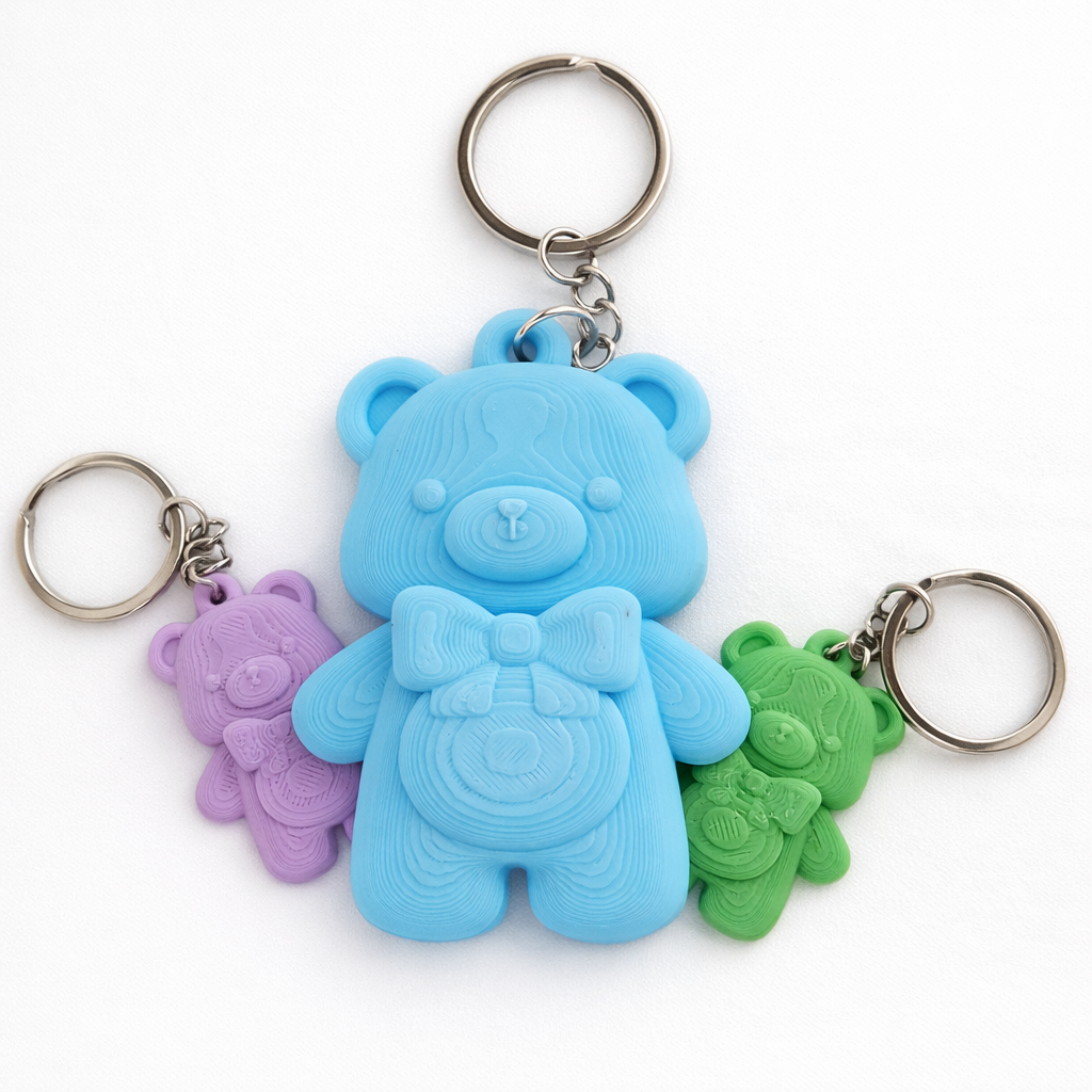 🧸 Cute teddy bear keychain・Free 3D File for ・Cults