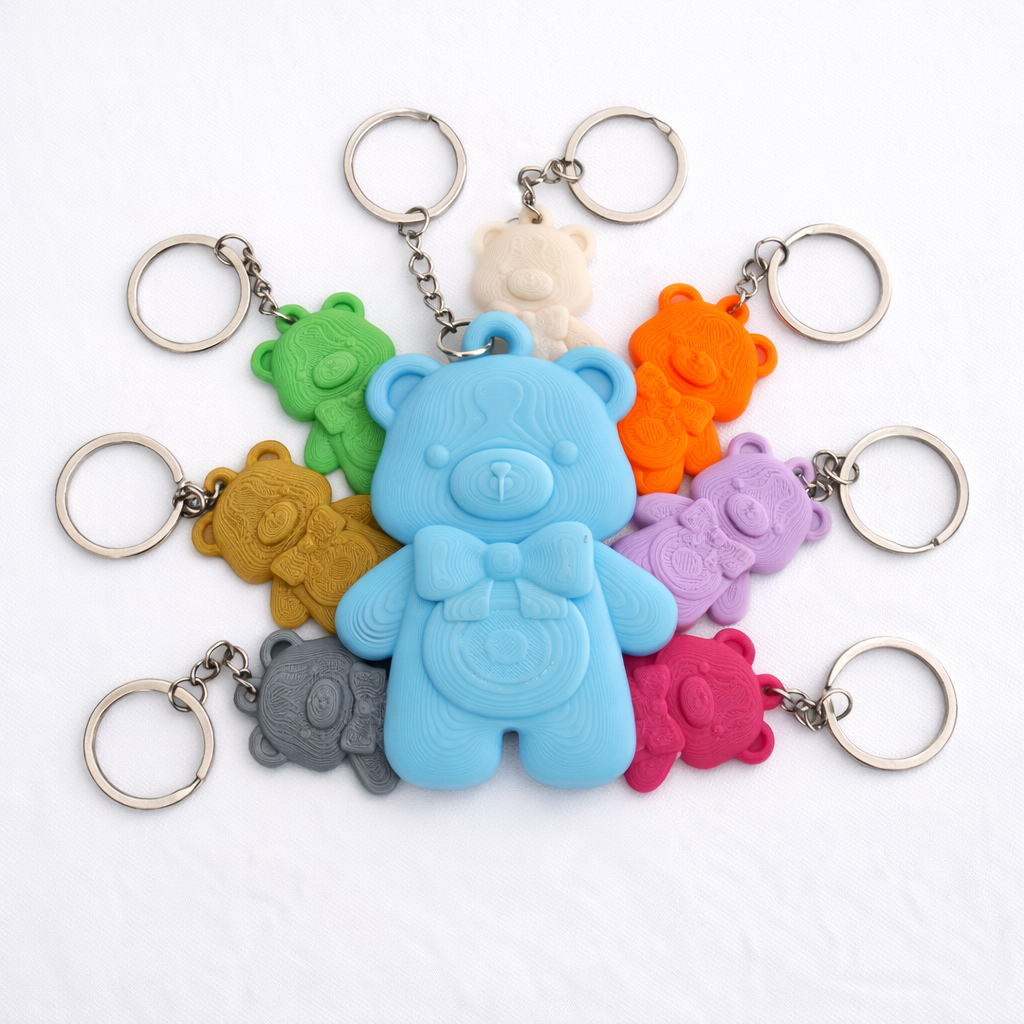 🧸 Cute teddy bear keychain・Free 3D File for ・Cults