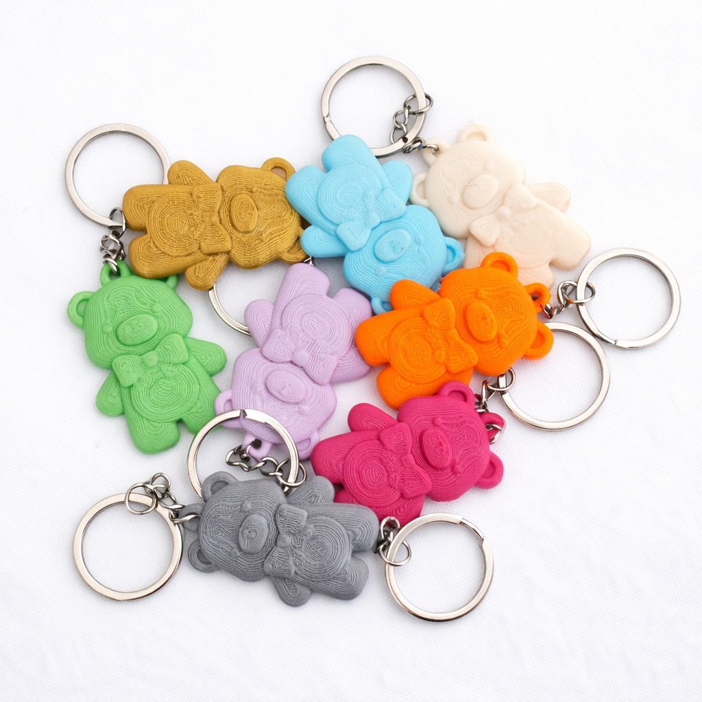🧸 Cute teddy bear keychain・Free 3D File for ・Cults