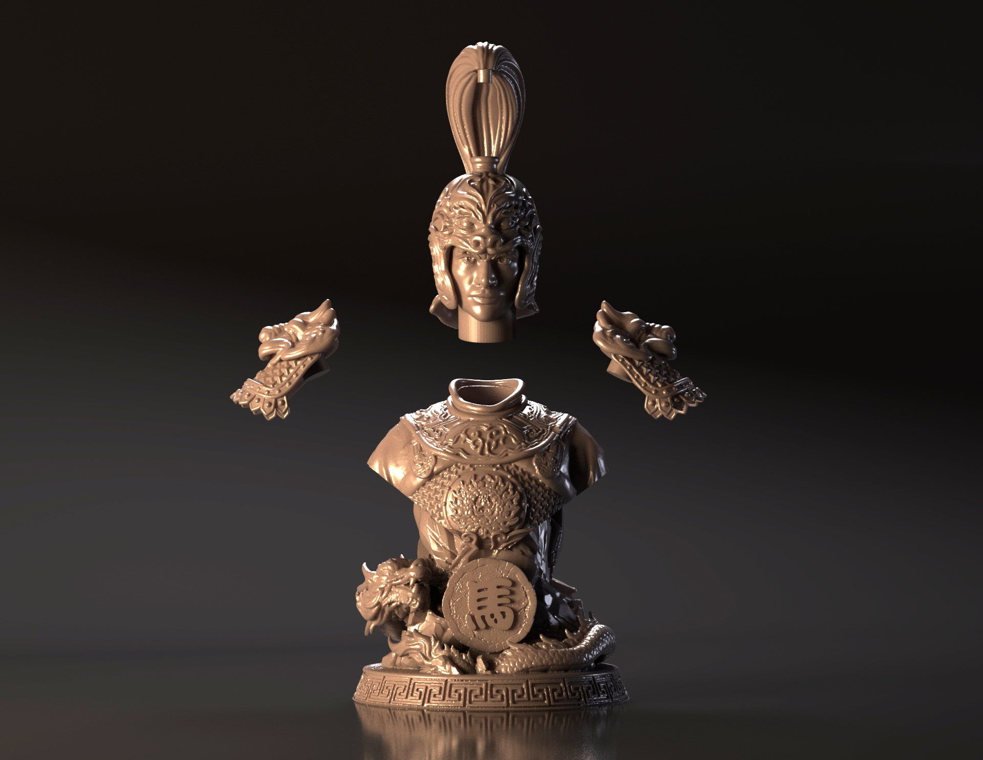 👤 Bust of Ma Chao - Romance of the Three Kingdoms 3D print model・ STL ...