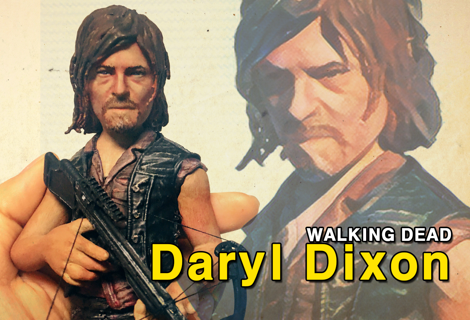Archivo STL DARYL DIXON [walking dead] 🚶・Modelo imprimible en 3D para ...