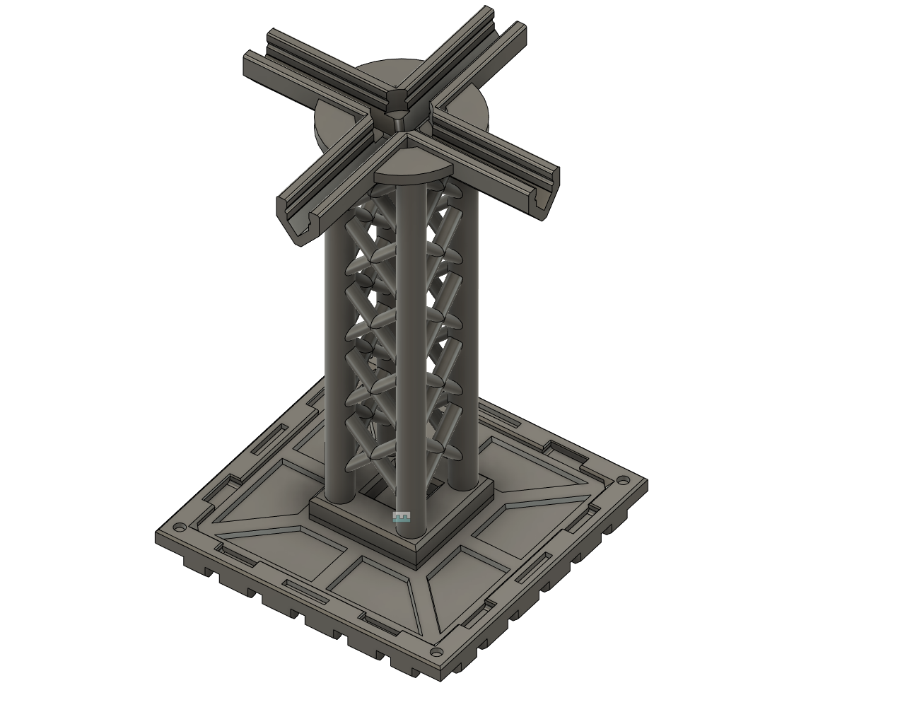 ⚔ Catwalk modular wall kit - Floor Connection・ STL File for ・Cults