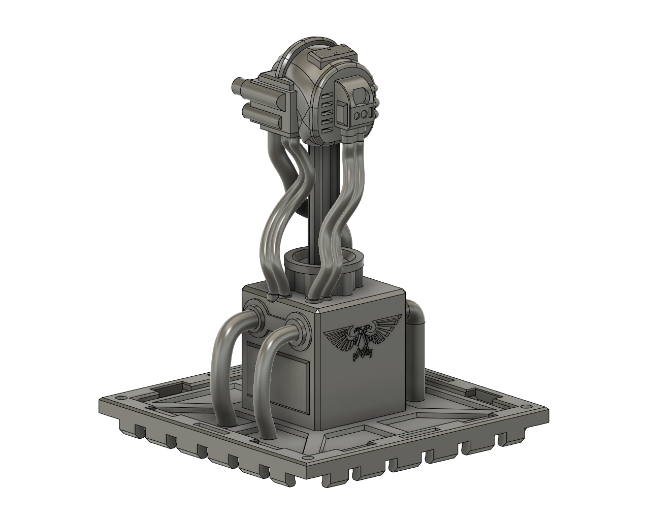 ⚔ Catwalk modular wall kit - ServoSkull・Free STL File for ・Cults