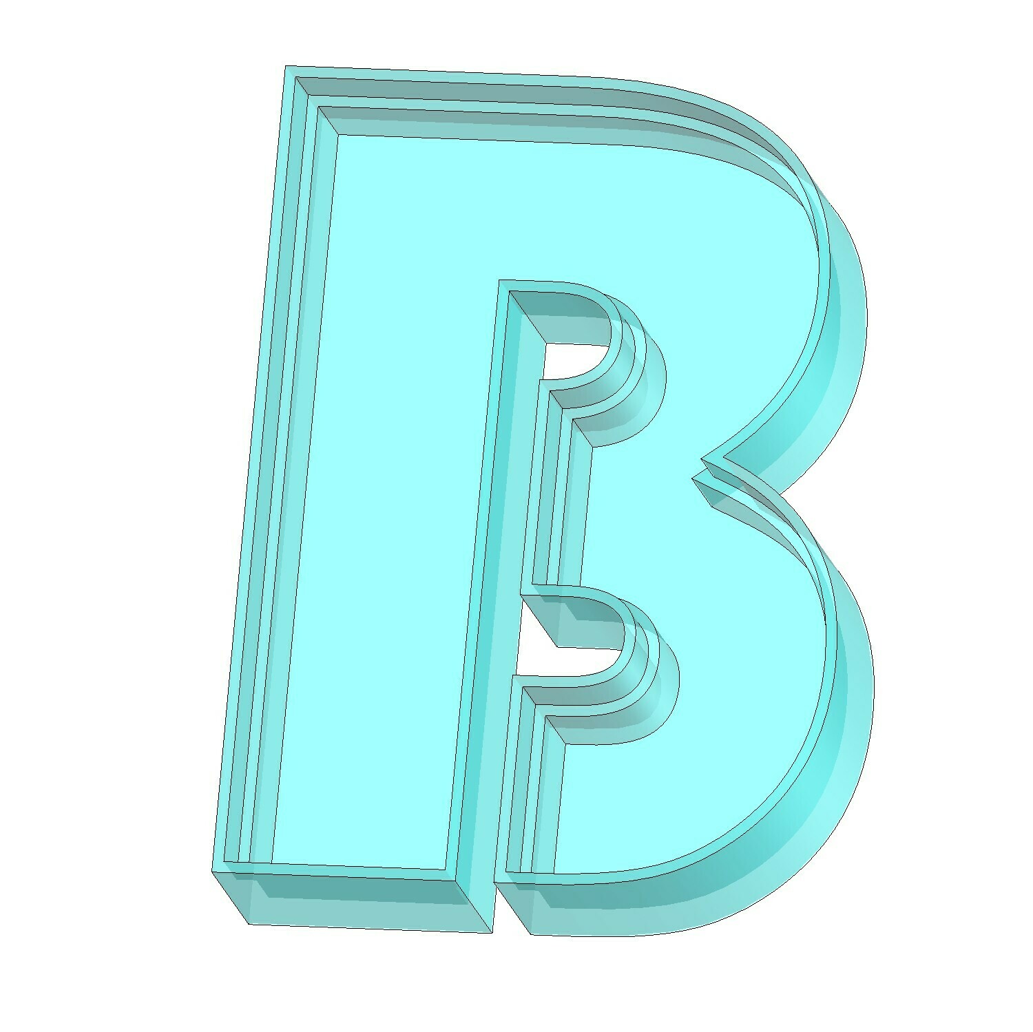 Archivo STL gratis Letra B 👗・Plan imprimible en 3D para descargar・Cults