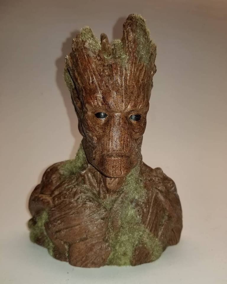 3D printing Groot Bust Sculpture・Cults