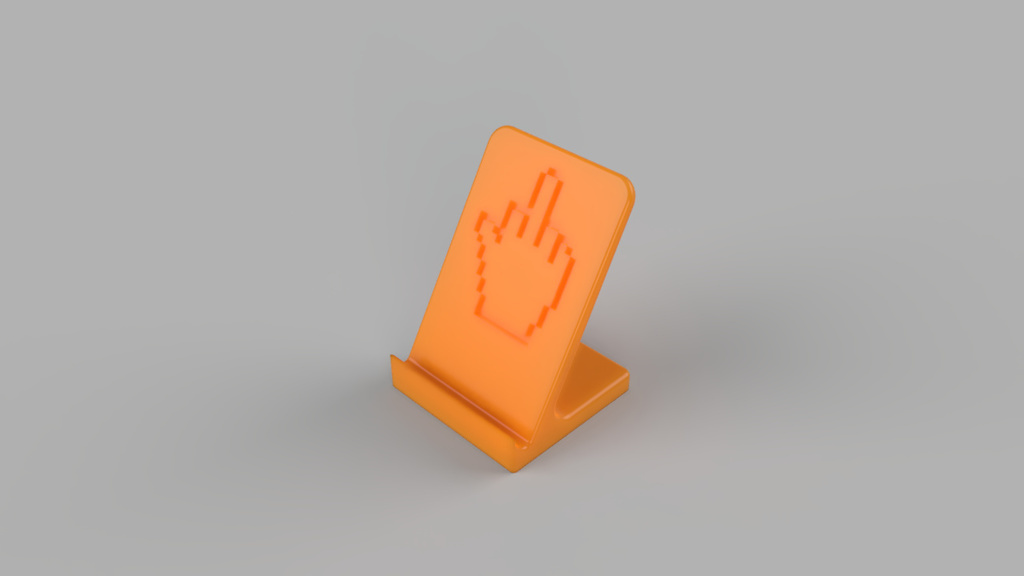STL-Datei Middle Finger Phone Stand 📞 ・3D-druckbare Vorlage zum ...