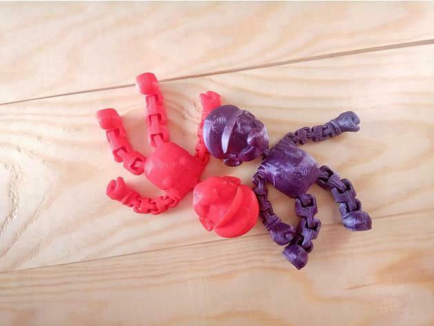 🎲 mario bros flexible articulated・Free STL File for ・Cults