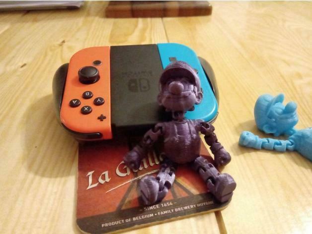 🎲 mario bros flexible articulated・Free STL File for ・Cults