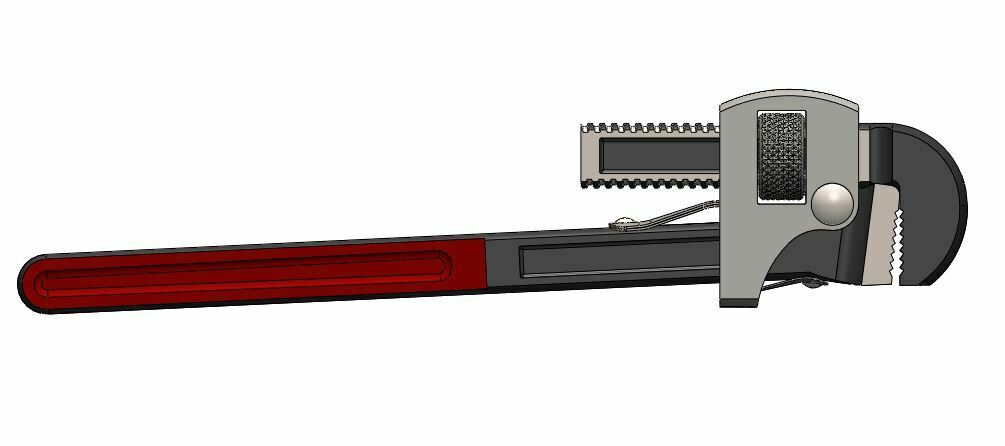 🔧 Pipe wrench・ STL File for ・Cults