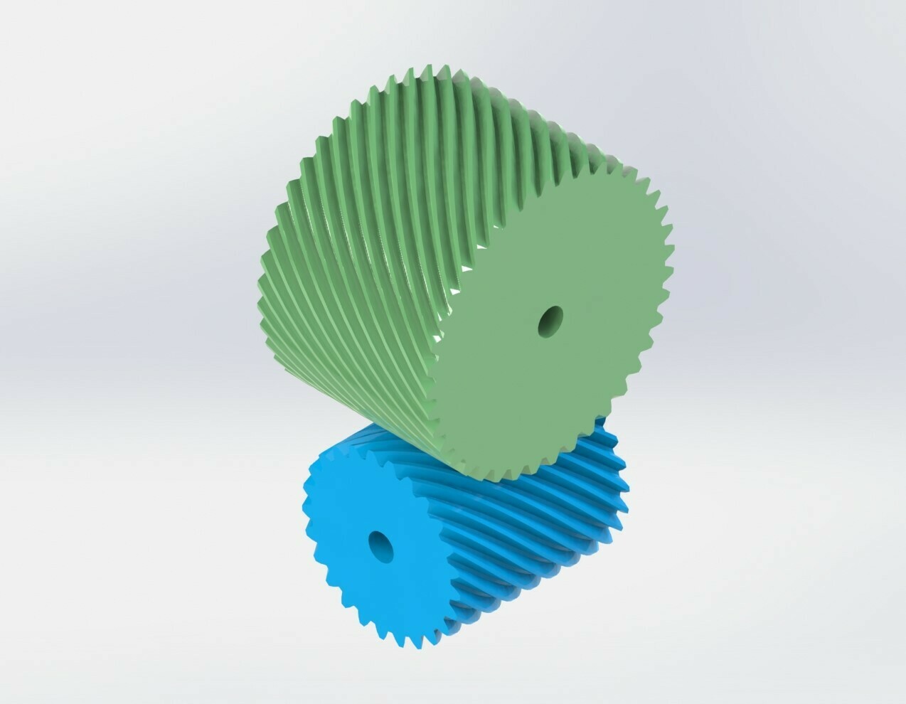 STL file 31 piece crossed helical gears set Module 0,25 ⚙️ ・3D printable model to download・Cults